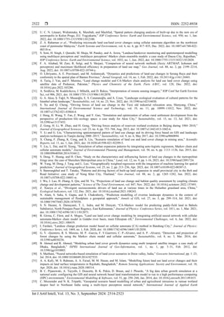 Artificial intelligence in land use prediction modeling: a review | PDF