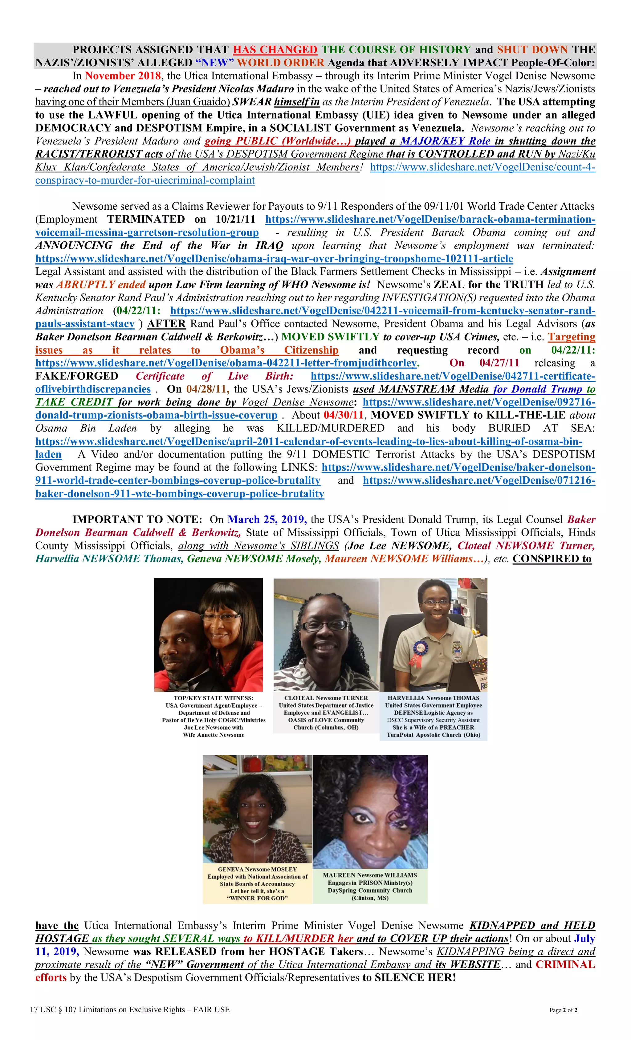 07/26/19 Vogel Denise Newsome's CURRICULUM VITAE | PDF