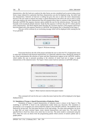 Modelling and Analysis of Induction Motor using LabVIEW | PDF