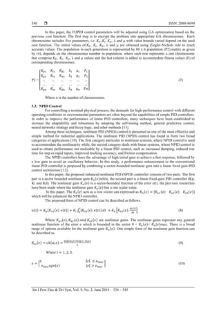 Performance Study of Enhanced Non-Linear PID Control Applied on ...