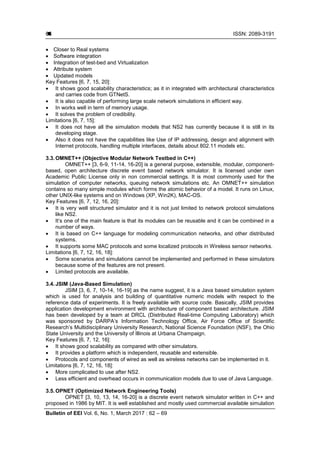 A Survey on Wireless Network Simulators | PDF