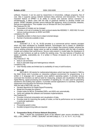 A Survey on Wireless Network Simulators | PDF
