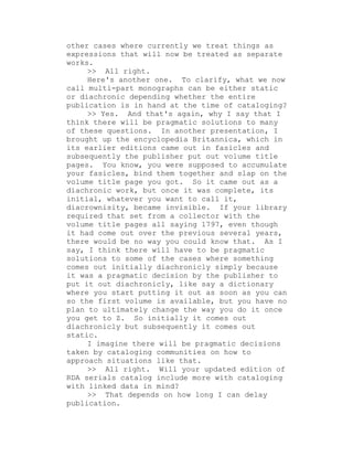 Special Topics: Aggregates and Diachronic Works (Transcript) | PDF