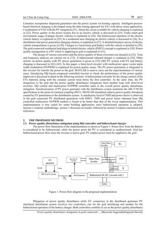 Power quality disturbance mitigation in grid connected photovoltaic distributed generation with ...