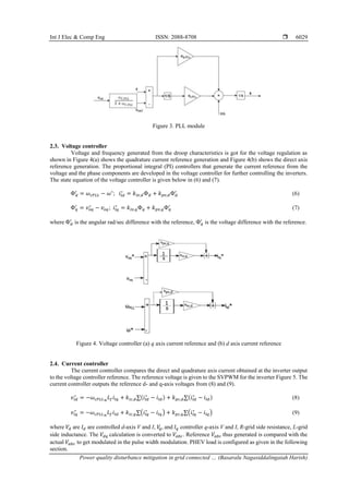 Power quality disturbance mitigation in grid connected photovoltaic distributed generation with ...