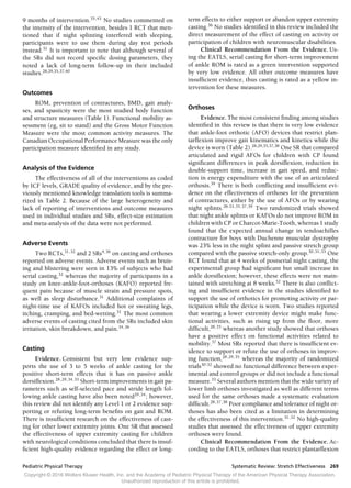 Effectiveness of Stretch Interventions for Children With Neuromuscular ...