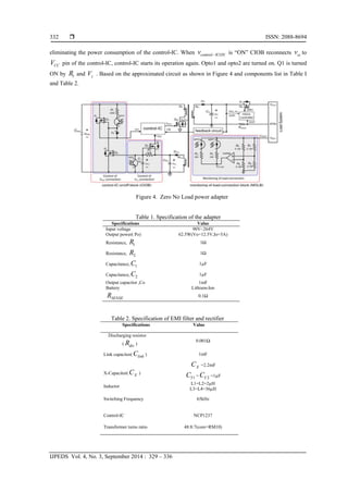Simulation Analysis of Ac/Dc Adapter Under Zero No-Load Power ...