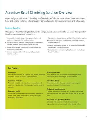 Accenture Retail Clienteling Solution | PDF