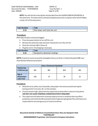 Technical Process Instruction Work Sample | DOCX | Indoor Environmental Quality | Home & Garden