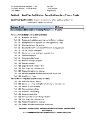 Technical Process Instruction Work Sample Docx Indoor Environmental
