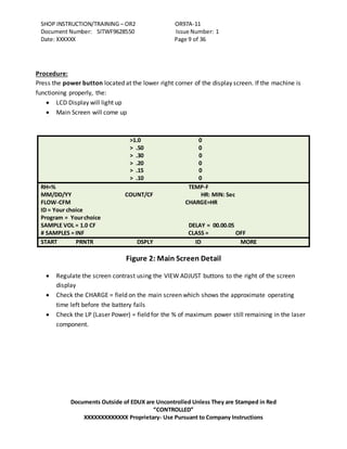 Technical Process Instruction Work Sample | DOCX | Indoor Environmental ...