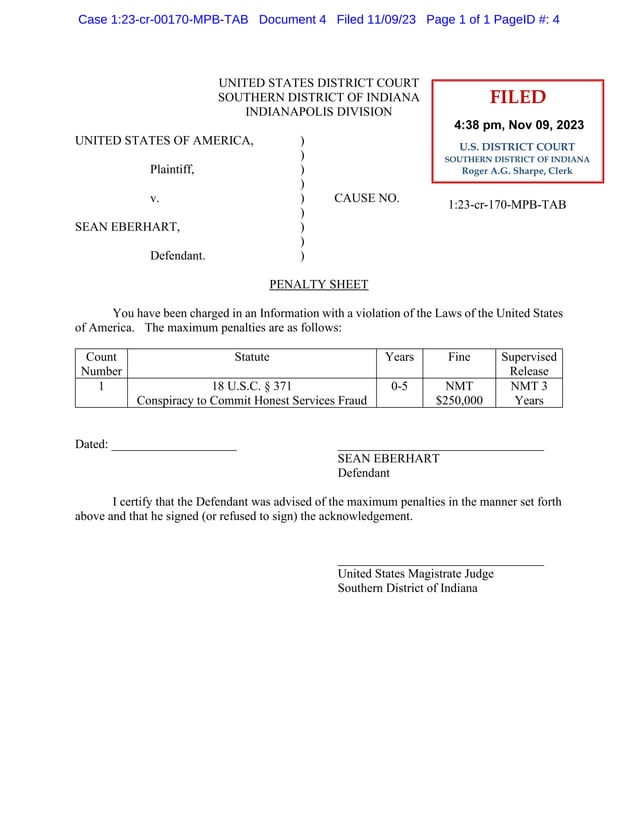 Another Eberhart Charging Document | PDF