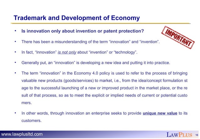 Importance and Impacts of Strong Trademark Protection and Enforcement ...
