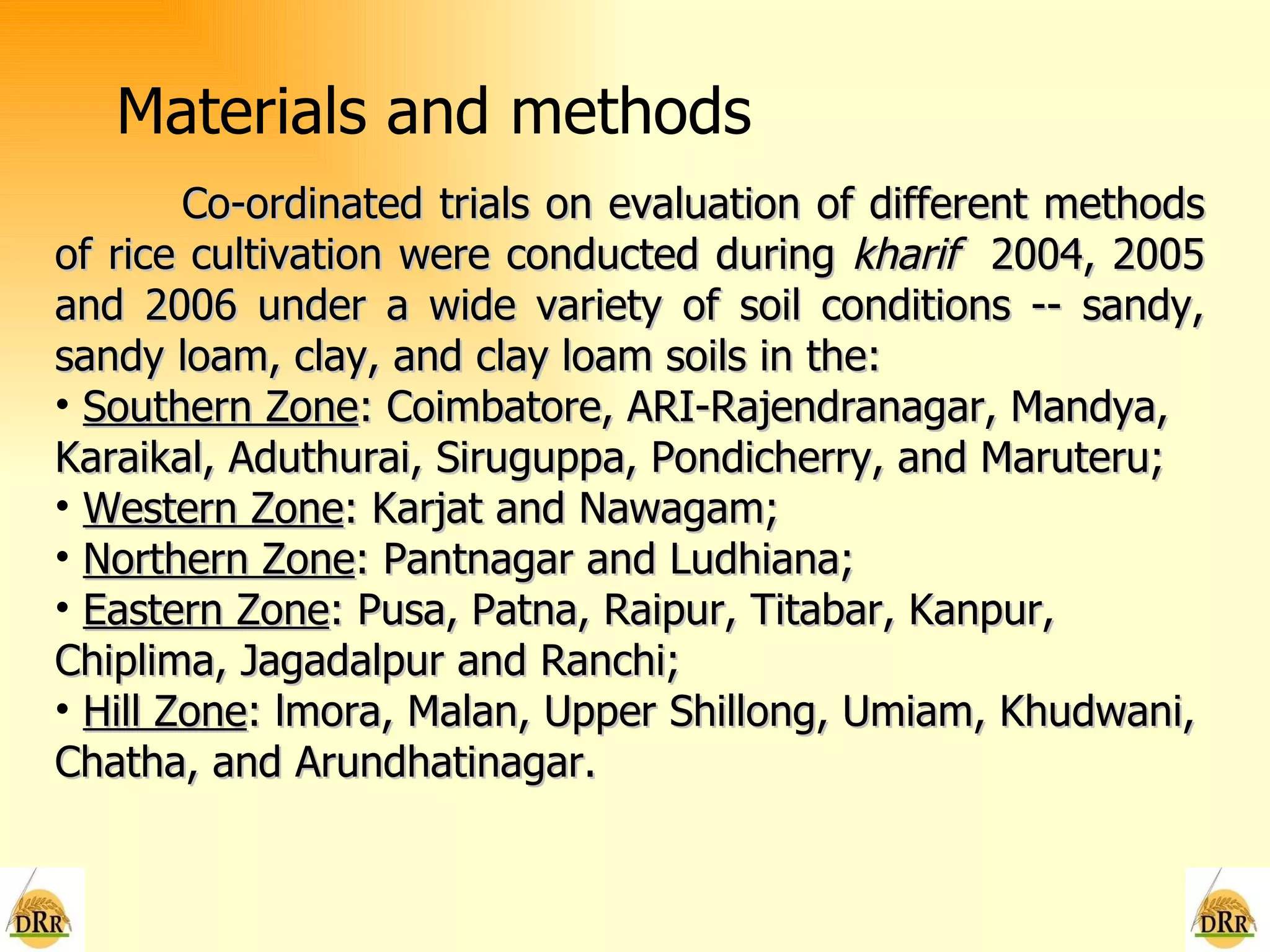 0733 System of Rice Intensification (SRI) and Integrated Crop ...
