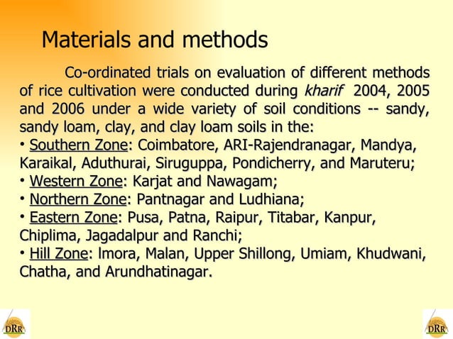 0733 System of Rice Intensification (SRI) and Integrated Crop ...