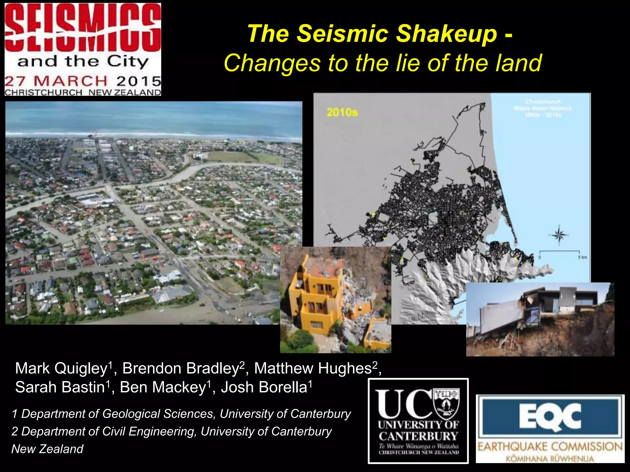 Dr Mark Quigley - Professor of Active Tectronics and Geomorphology, UC ...