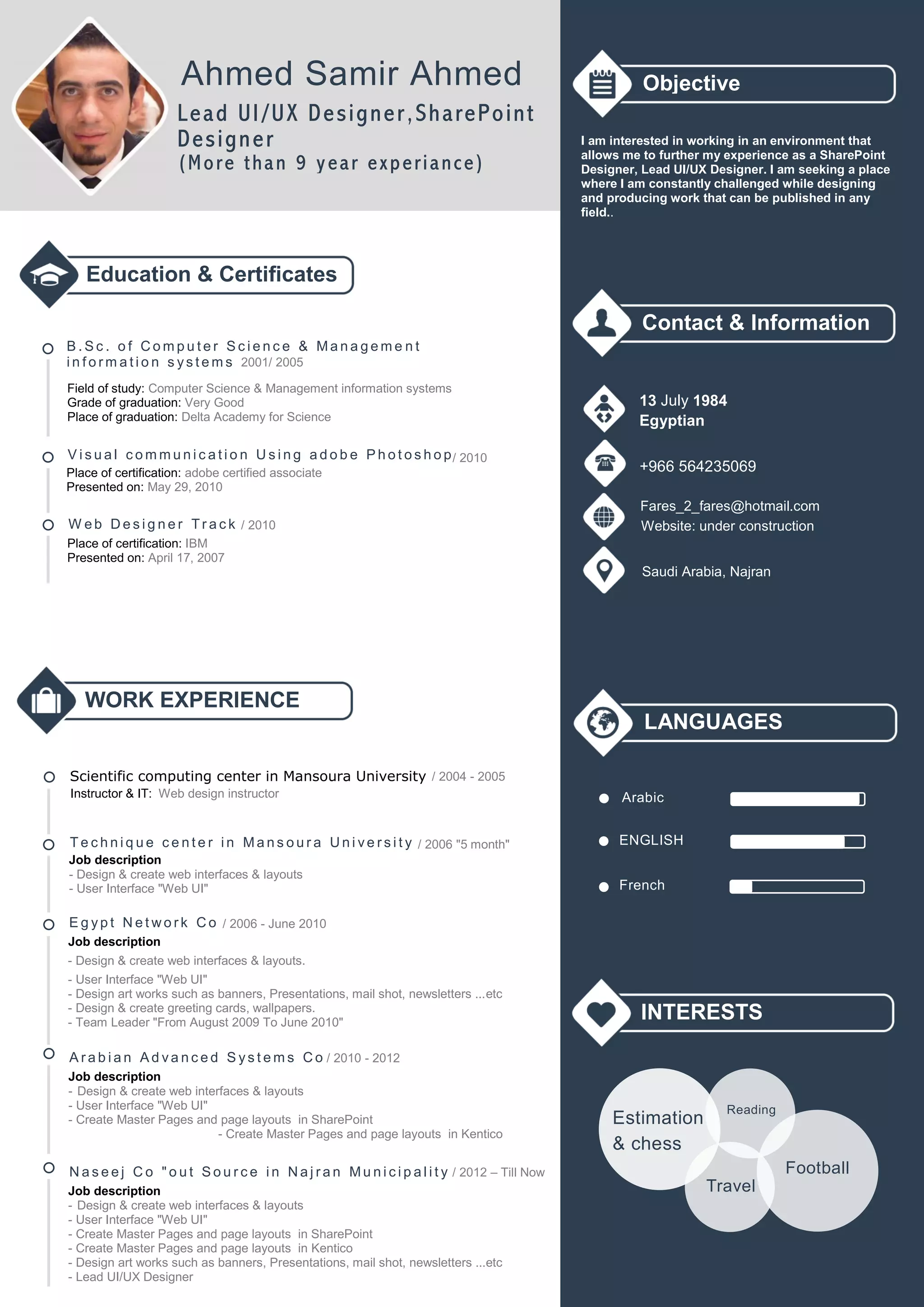 Ahmed Samir CV | PDF