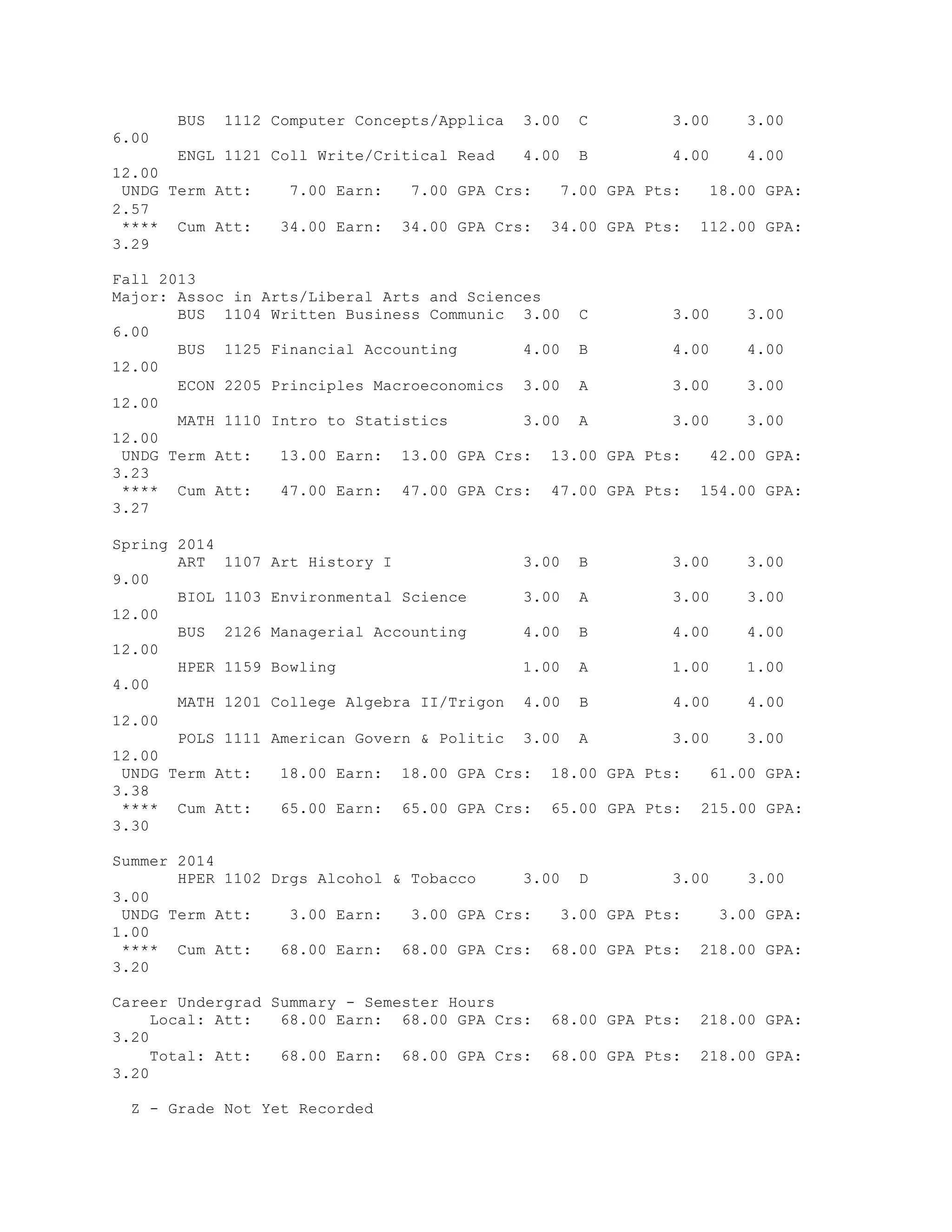 AR_Transcript | PDF