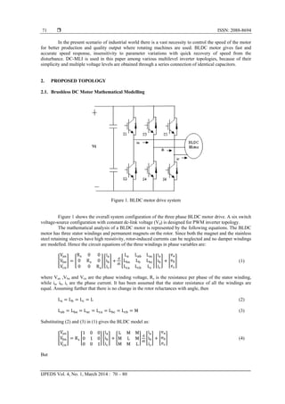 Comparative Study of Fuzzy Logic Based Speed Control of Multilevel Inverter fed Brushless DC ...
