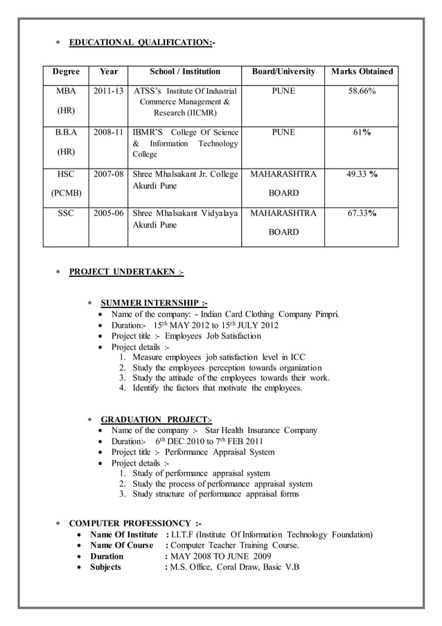 Anjali Resume | DOCX