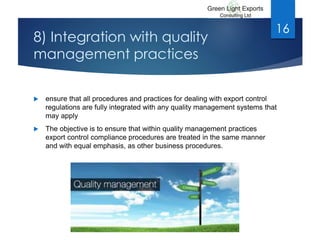 UK Export Controls: 8 Steps For Compliance | PPT