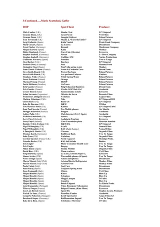 Mario Scattoloni CV Gaffer January 2017 | PDF