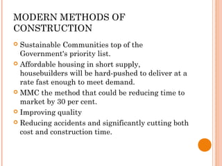 074 Modern Methods of Construction