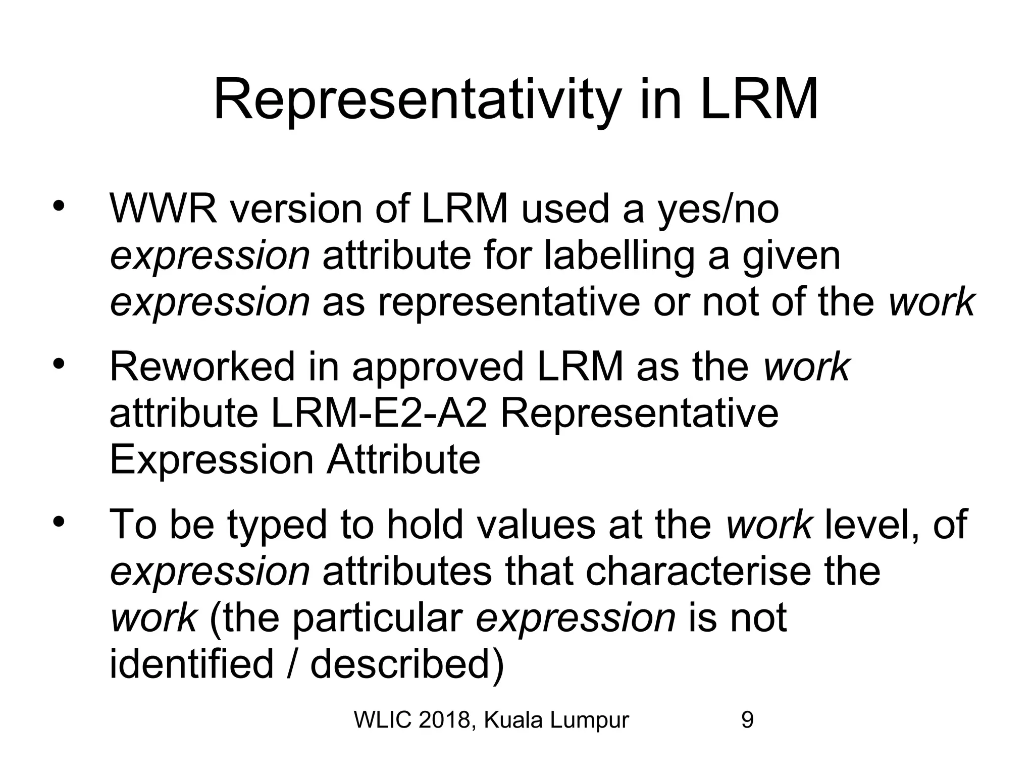 FRBRoo, the IFLA Library Reference Model and now LRMoo | PDF