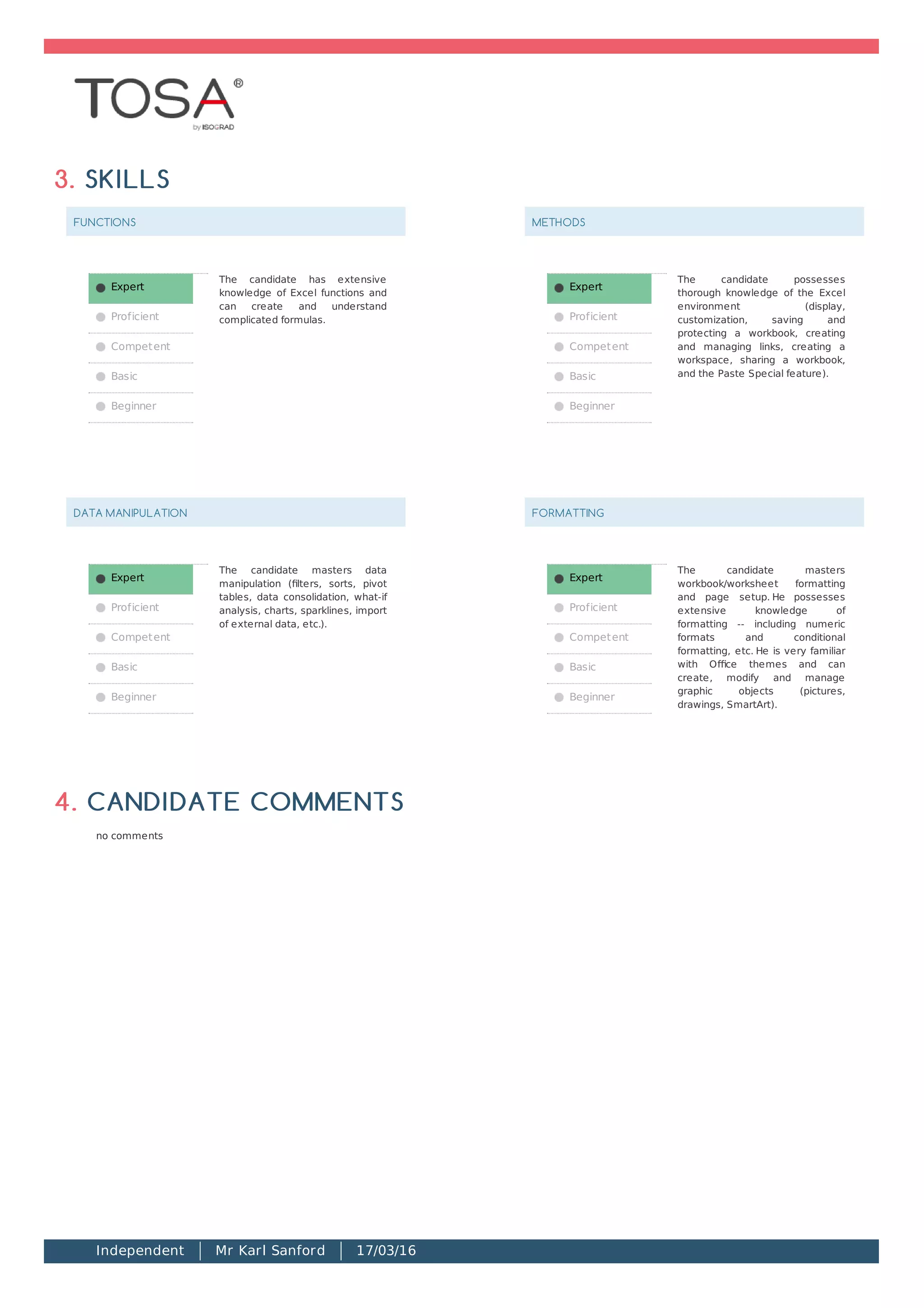 Excel 2013 Assessment | PDF | Technology & Computing