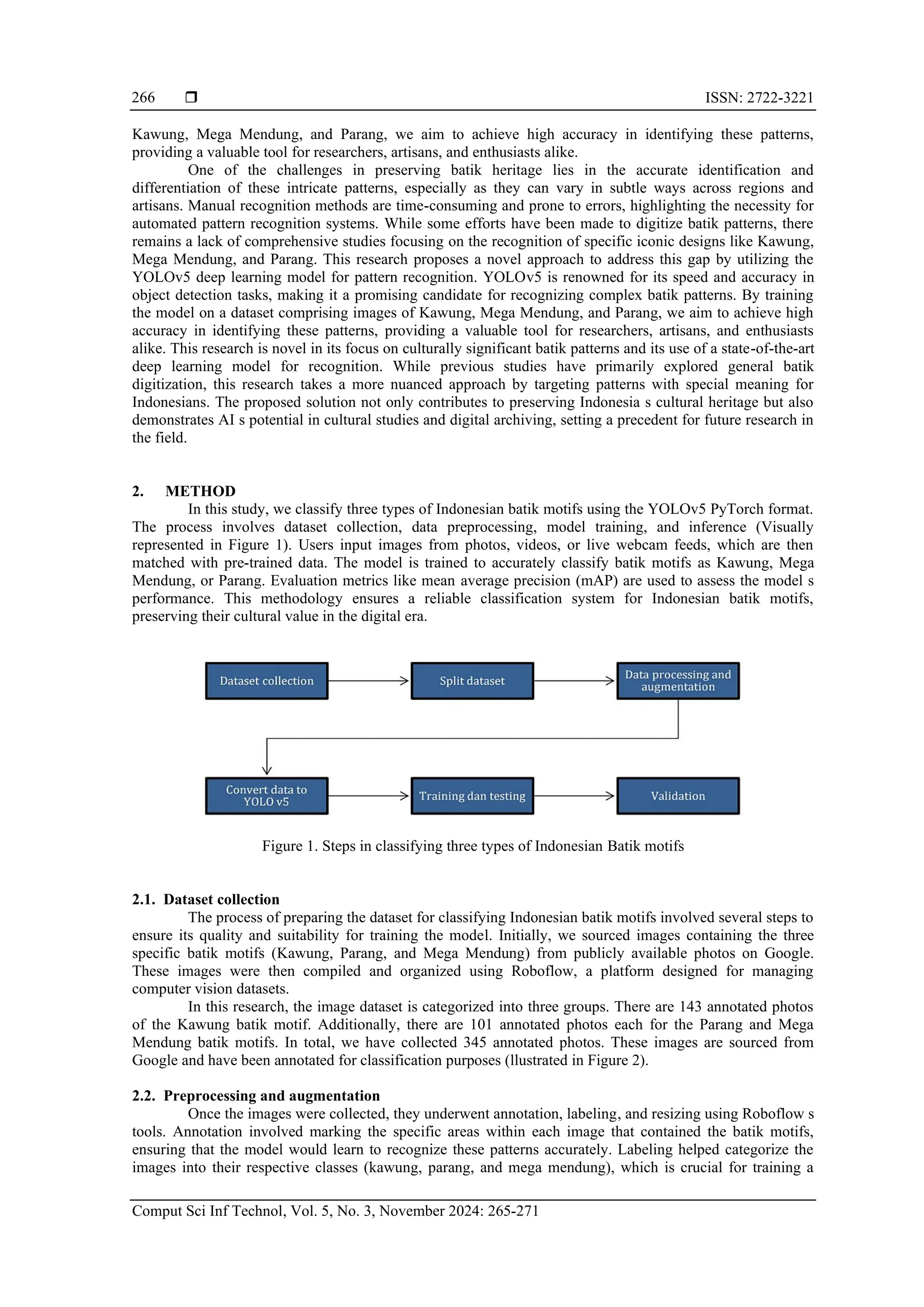 Unraveling Indonesian heritage through pattern recognition using YOLOv5 | PDF
