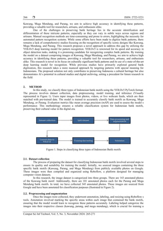 Unraveling Indonesian heritage through pattern recognition using YOLOv5 | PDF