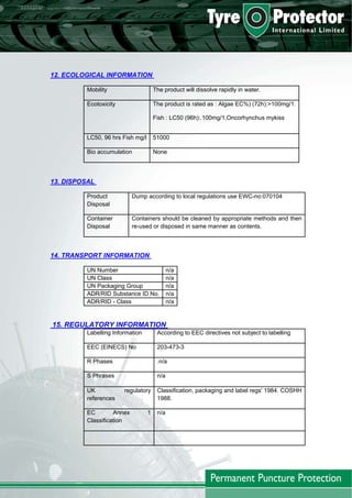 tyre_protector_safety_data_eng | PDF