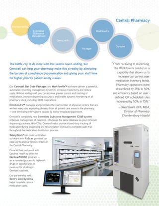 Omnicell Solutions Overview Brochure 704-C | PDF