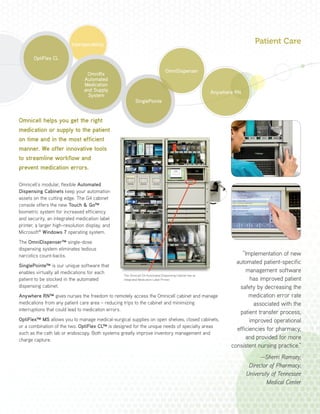 Omnicell Solutions Overview Brochure 704-C | PDF