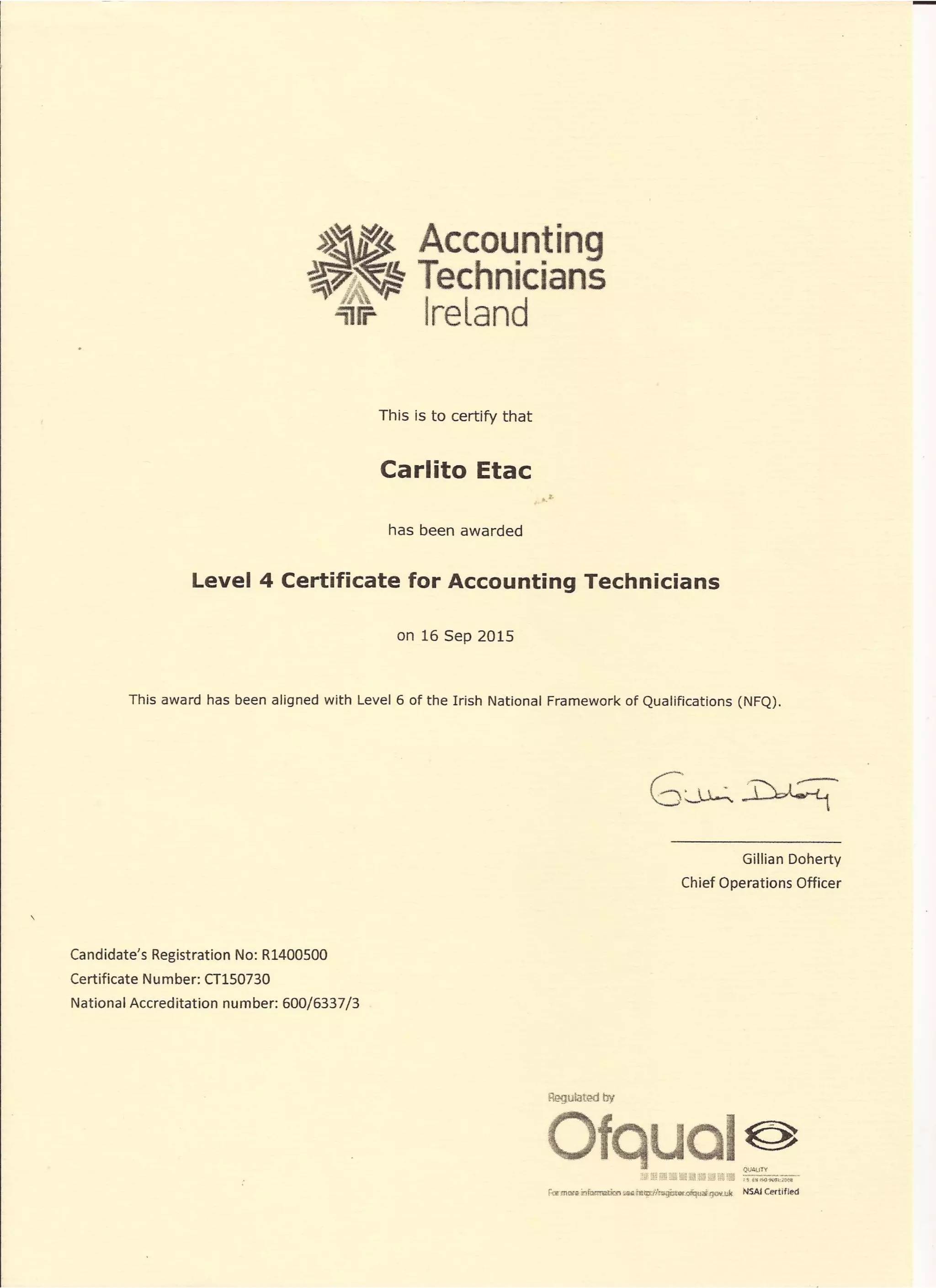 Carlito Etac_IATI Certificate | PDF