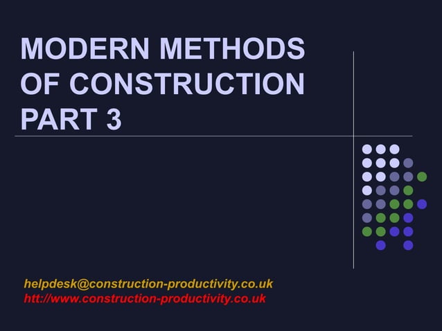 075 Modern Methods of Construction | PPT | Construction Industry | Industries