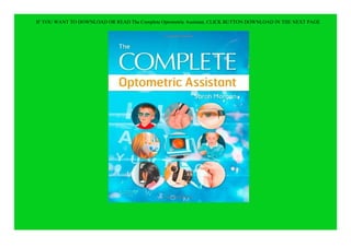 DOWNLOAD pdf The Complete Optometric Assistant | PPT