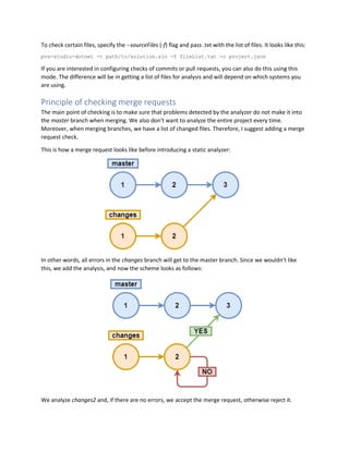Analysis of merge requests in GitLab using PVS-Studio for C# | PDF