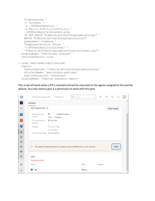 PVS-Studio: analyzing pull requests in Azure DevOps using self-hosted agents | PDF