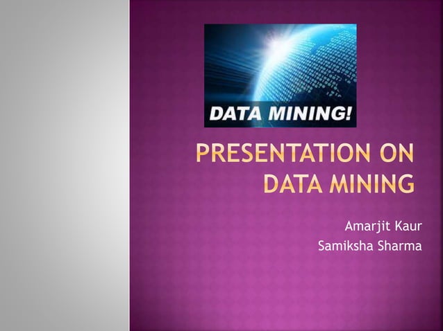 Information Technology Data Mining | PPT