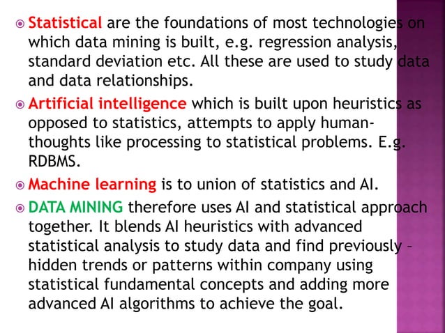 Information Technology Data Mining | PPT
