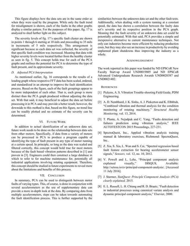 Rotating machine fault detection using principal component analysis of vibration signal | PDF