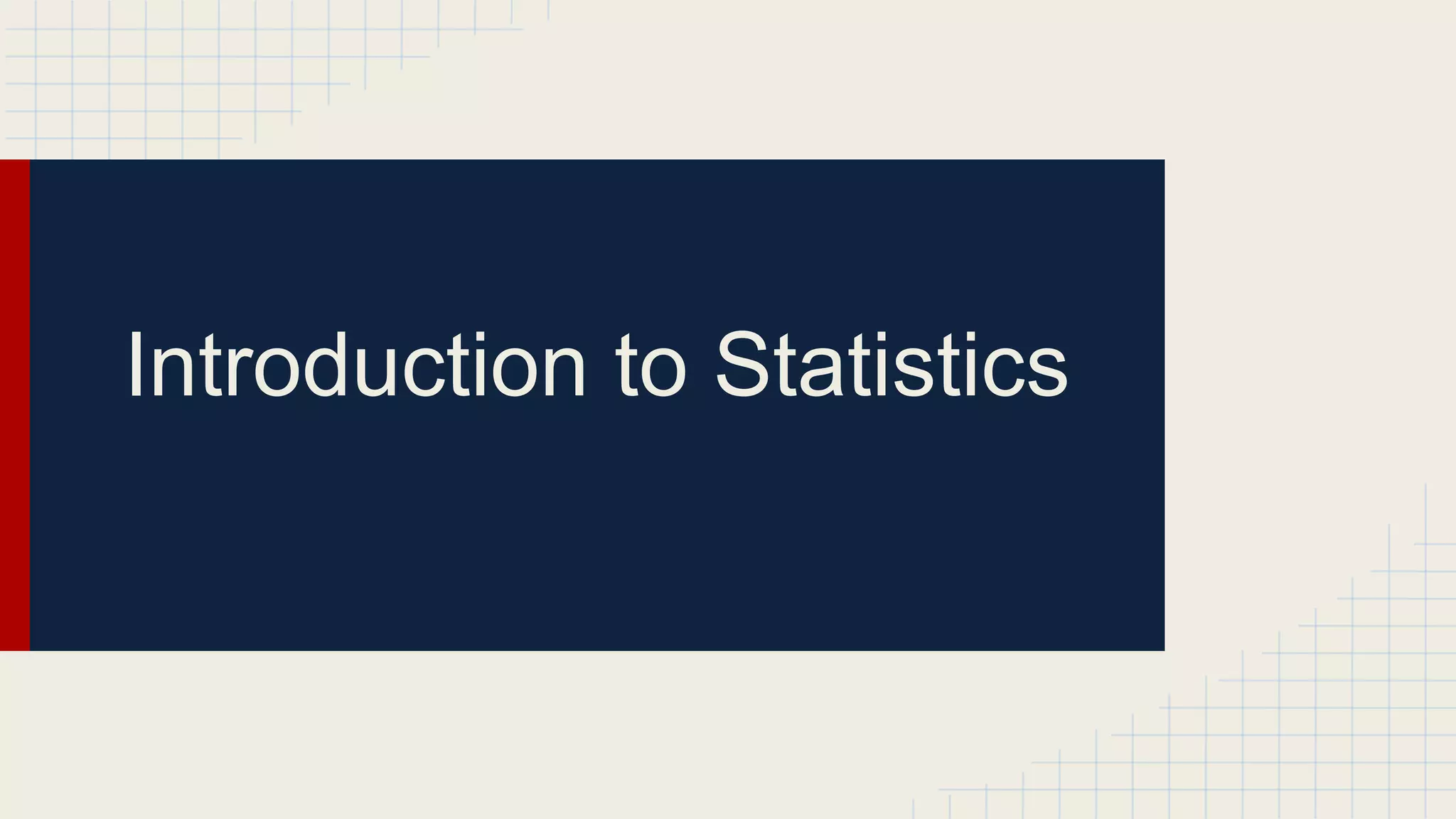 Introduction to Statistics | PPT
