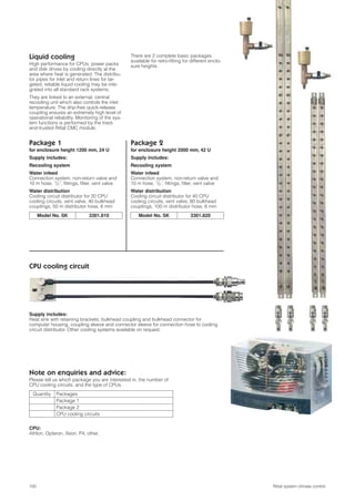 Rittal - Re-Cooling - Chiller Ürünleri | PDF