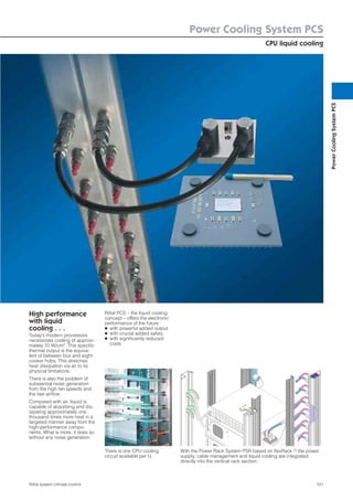 Rittal - Re-Cooling - Chiller Ürünleri | PDF