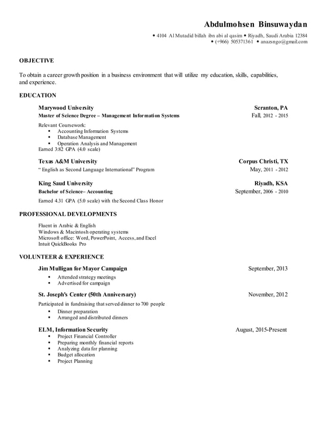 Abdul's resume 2016 ELM | PDF