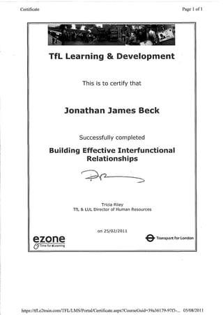 Building effective interfunctional relationships | PDF