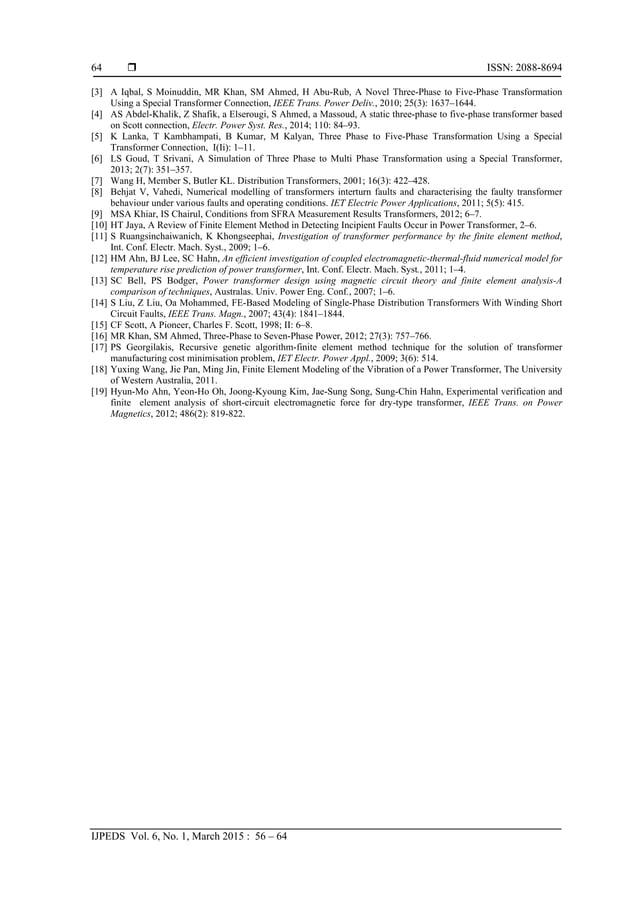 Multiphase Transformer Modelling using Finite Element Method | PDF