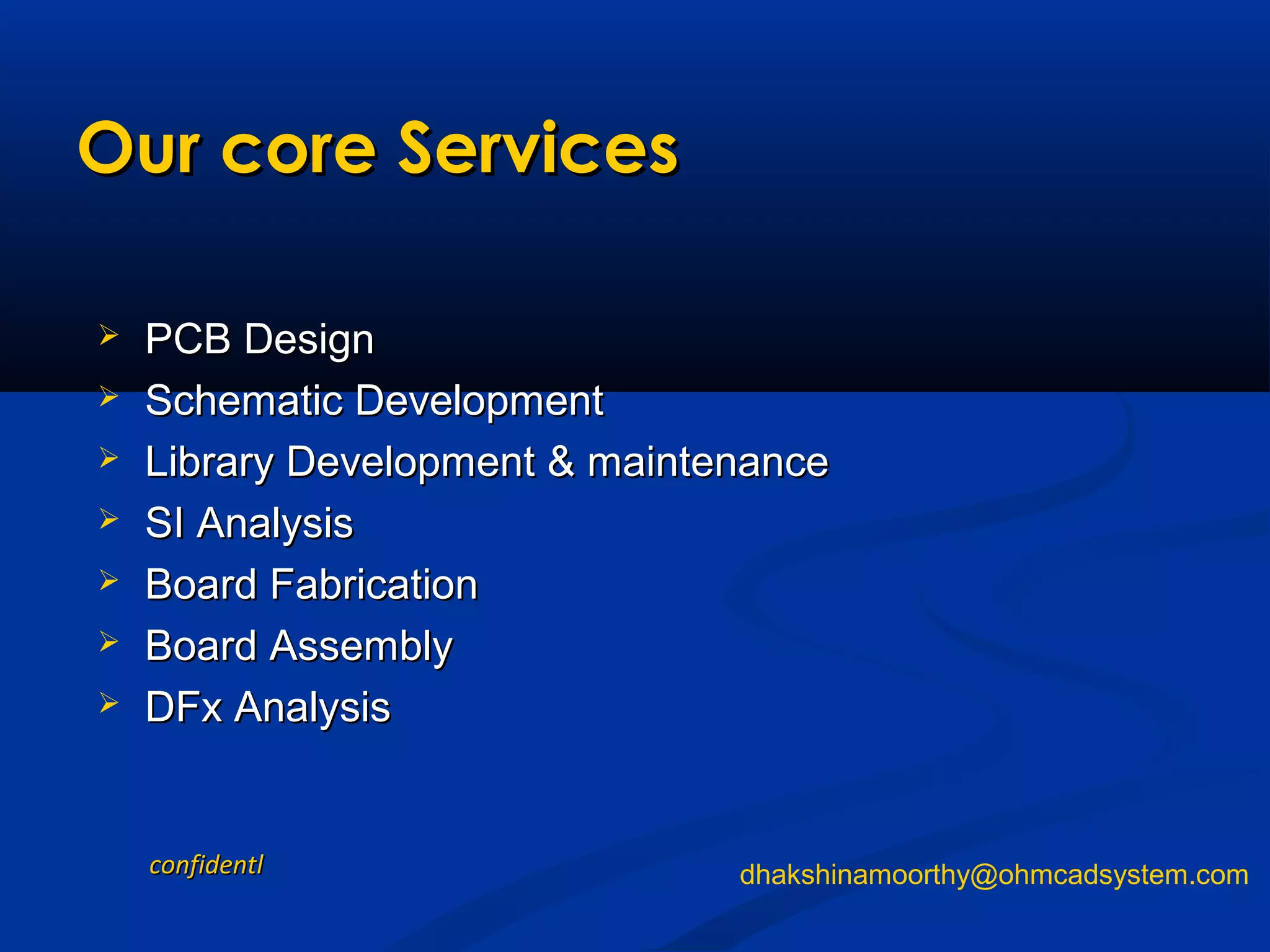 OHM CAD SYSTEM Capabilities | PPT