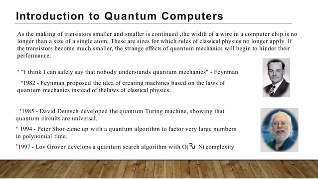 Quantum Computer - New Era of Computing Ahead | PPT